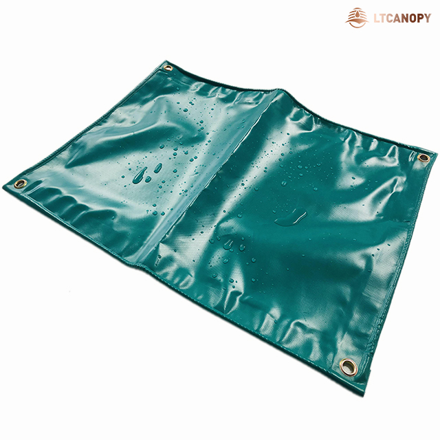 Light Green Tear Resistant PVC Fabric Coated Tarp For Membrane ...