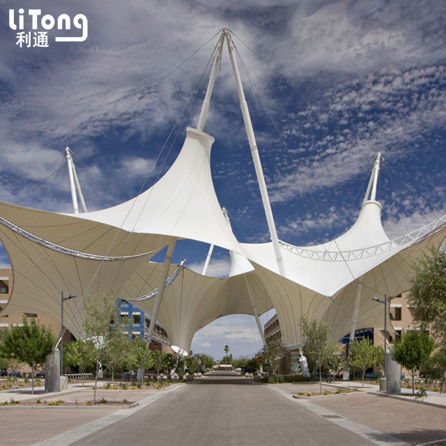 China PVC Tensile Membrane Structure Fabric PVC Design For Building ...