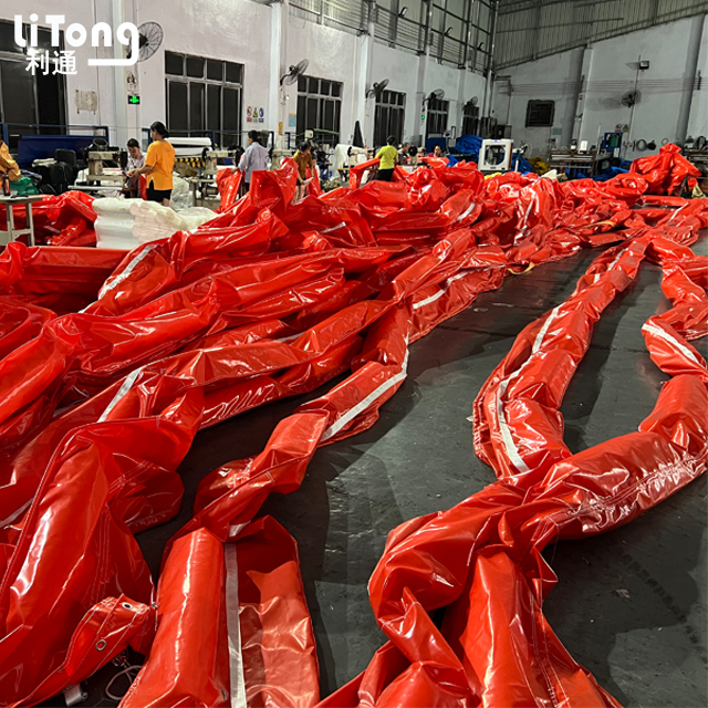 Foam Filled Oil Boom-Foam Filled Booms Float-type Oil Spill Containment ...