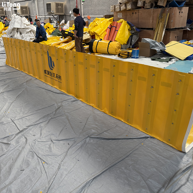 L-shaped folding mobile flood barrier - Buy Mobile flood barrier, Flood ...