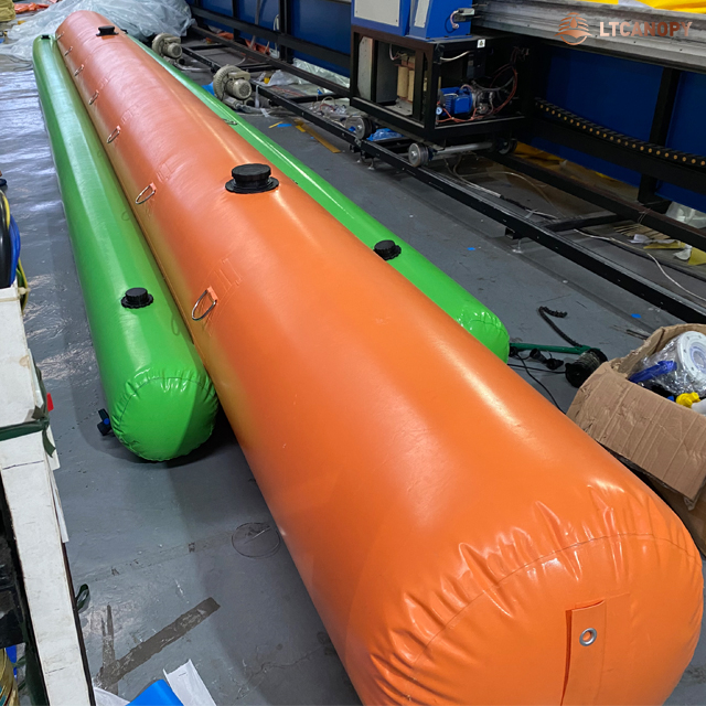 Inflatable Water Filled Flood Barrier-Inflatable Tube Flood Control ...