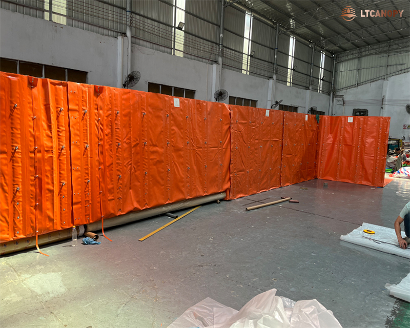 Inflatable House Flood Protection -Water Filled Bags For Flooding-PVC ...