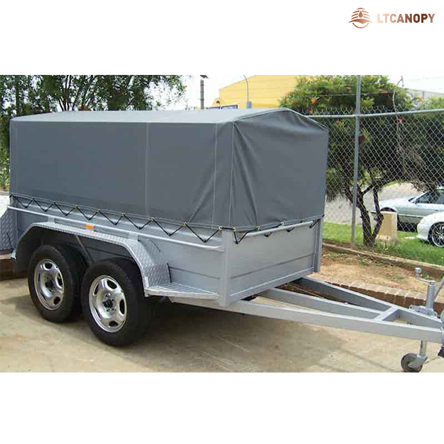 trailer canopies cover custom made rolling cover tarp trucks trailer ...