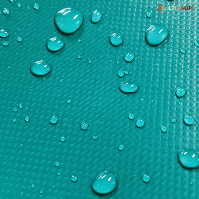 Light Green Tear Resistant PVC Fabric Coated Tarp For Membrane ...