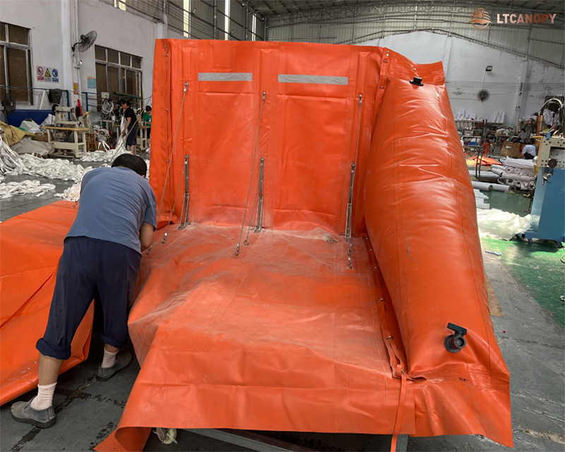 Inflatable House Flood Protection -Water Filled Bags For Flooding-PVC ...