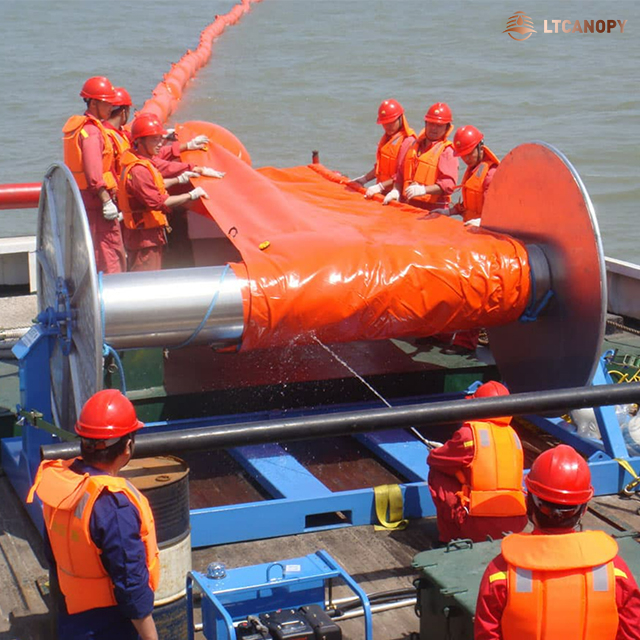 Floating Booms And Barriers China PVC Oil Boom Fence Boom Manufacturers ...