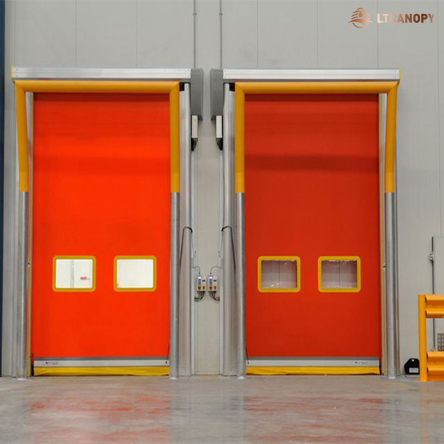 Automatic Flexible PVC Roll Up Doors For Building And Workshops - Buy ...